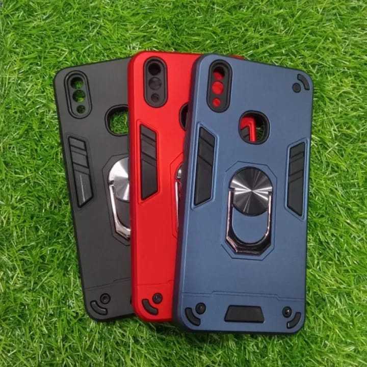 Vivo V9 Shockproof Armor Back Cover Case with Magnet Holder and Car ...