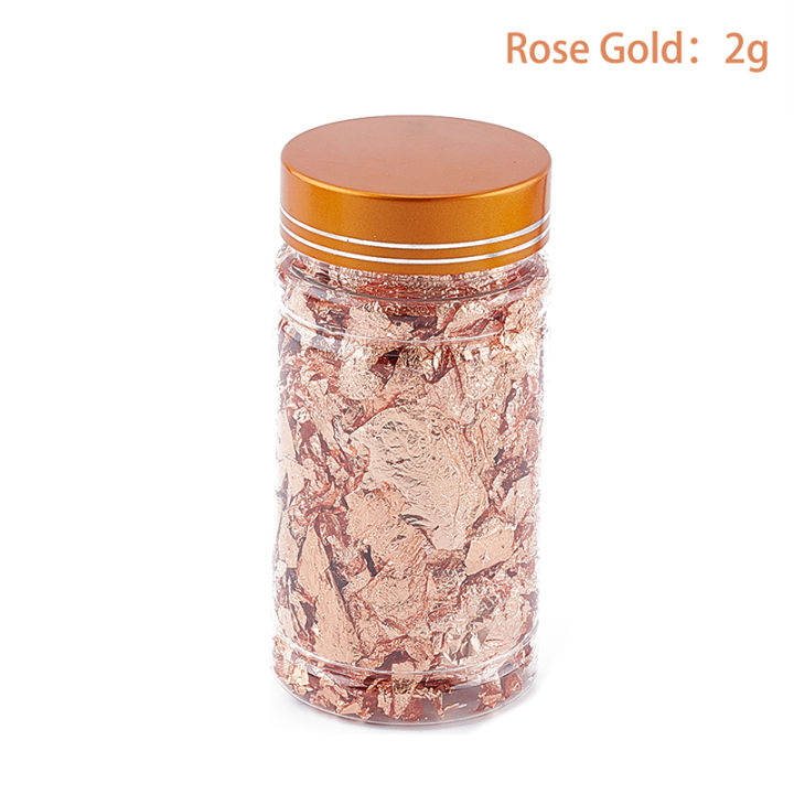 1Bottle Gold Foil Silver Foil Copper Foil Decorated Manicure 2g Gold ...