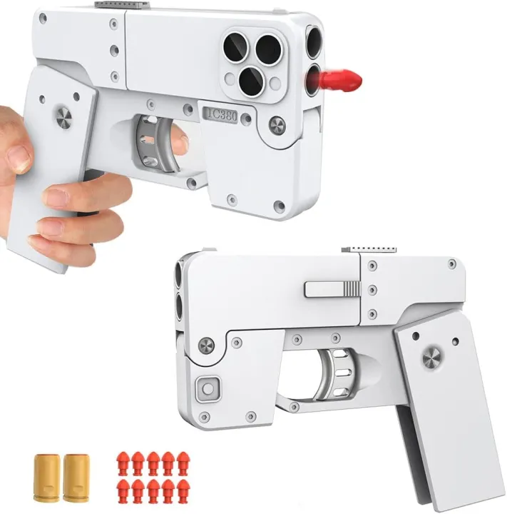 Folding mobile phone soft bullet launcher toy gun - Apple iPhone 13 Pro ...