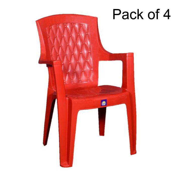 Boss BP-619- (Pack Of 4) Full Plastic High Back Chair | Daraz.pk