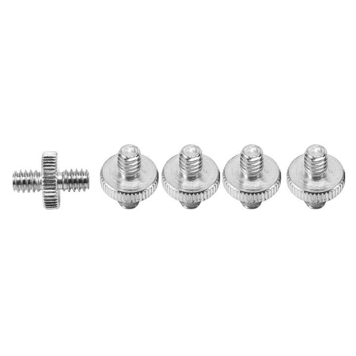 5 Pieces 1/4 inch Male to 1/4 inch Male Metal Threaded Screw Adapter ...