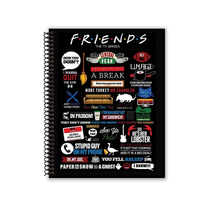 MyKitab - Friends Premium Spiral Notebook |Notebook for Girls and Boys ...