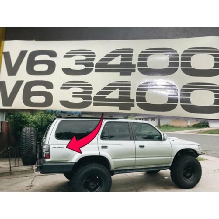 fit for Toyota land cruiser lc95/lc90/Prado car body color bar Decal ...