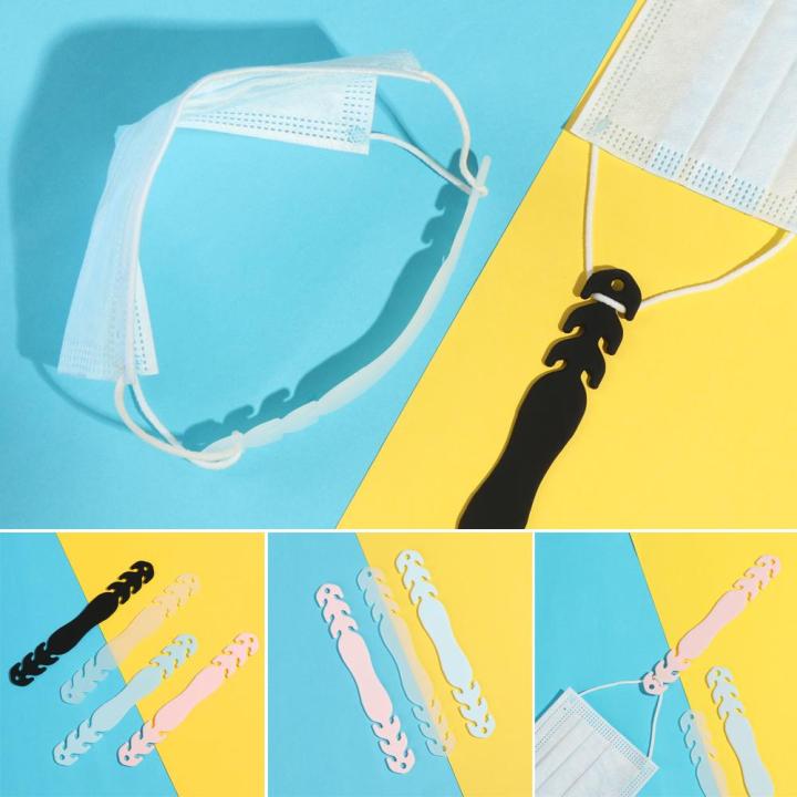 Black PPE Ear Pain Hook Strap Ear Saver Masks Adjustable Strap Face ...