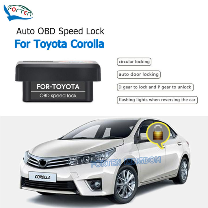 OBD Car Safety Door Lock Auto Speed Lock & Unlock Device For Toyota ...