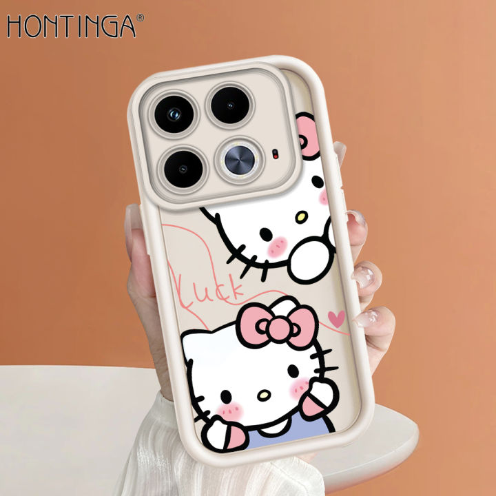 Hontinga for Infinix Note 40 Back Cover Cute Shy Hello Kitty Pattern ...