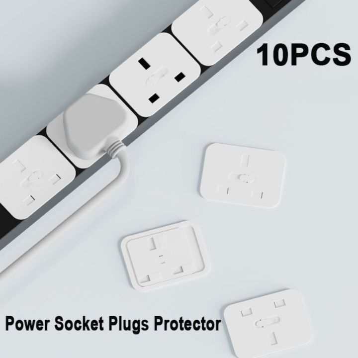 10Pcs New US/EU/UK Plug Socket Plugs Protector Safety Anti Electric ...
