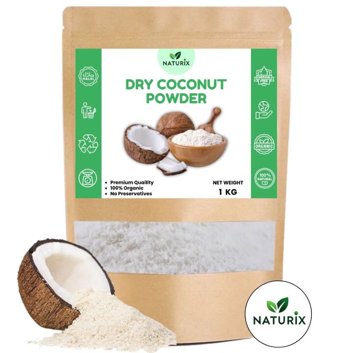 Naturix Dry Coconut Powder- Khopra / Narial / Nariyal Powder High ...