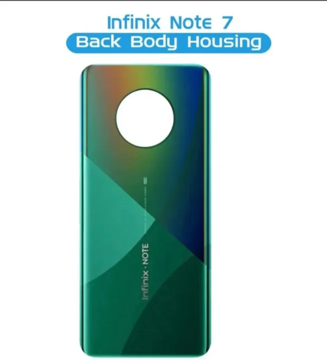 Infinix Note 7 Back Body Battery Cover Rear Door Housing Back Panel For ...