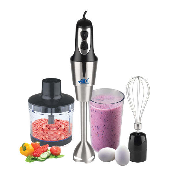 Anex AG-143 Deluxe Hand Blender with Beater & Chopper- 500 watts | Daraz.pk