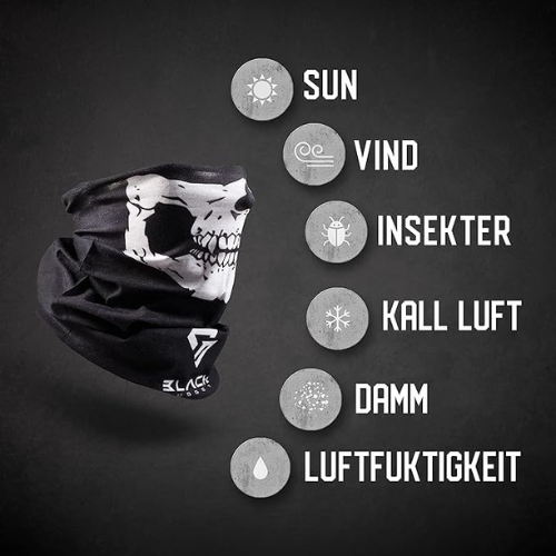 Skull Mask for Winter Riding | Double Stitched Neckwarmer | Outdoor ...