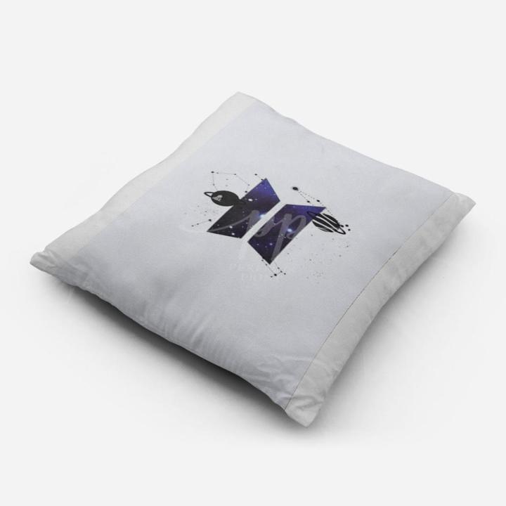 Kpop Logo Printed Cushion Pillow BTS Logo Printed Cushion Pillow | Daraz.pk