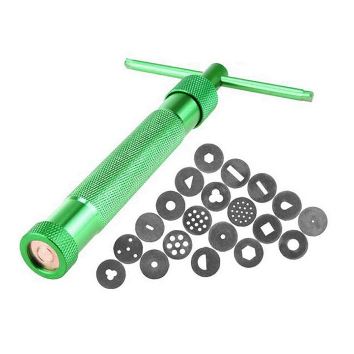 YG21 Easy Sugar Paste Extruder Tool Set: 20 Tips for Cake Decorating ...