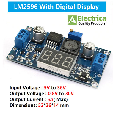 XL4015 75W 5A Adjustable DC-DC Buck Converter with Voltmeter Display Digital XL4015 Step Down ...