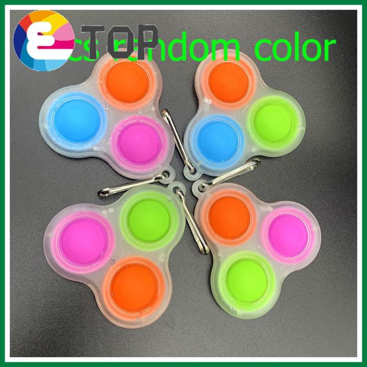 【ETOP】 2021 Newest mini Fidget Simple Dimple Toy poppe with keychain ...