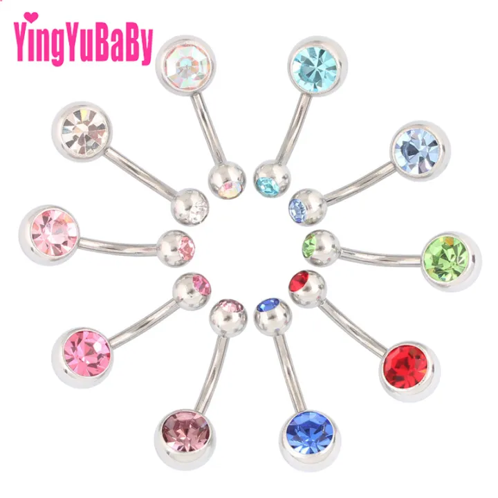 [Everyone says it looks good] Navel Ring Stud Non-Allergenic Thick ...
