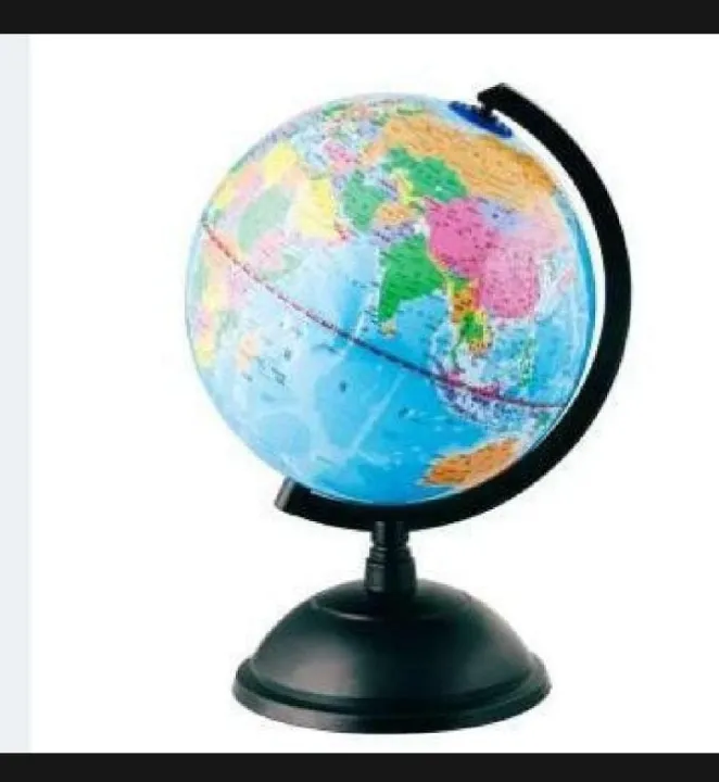 World Globe Earth Teaching Geography Map Home Office School Table Map ...