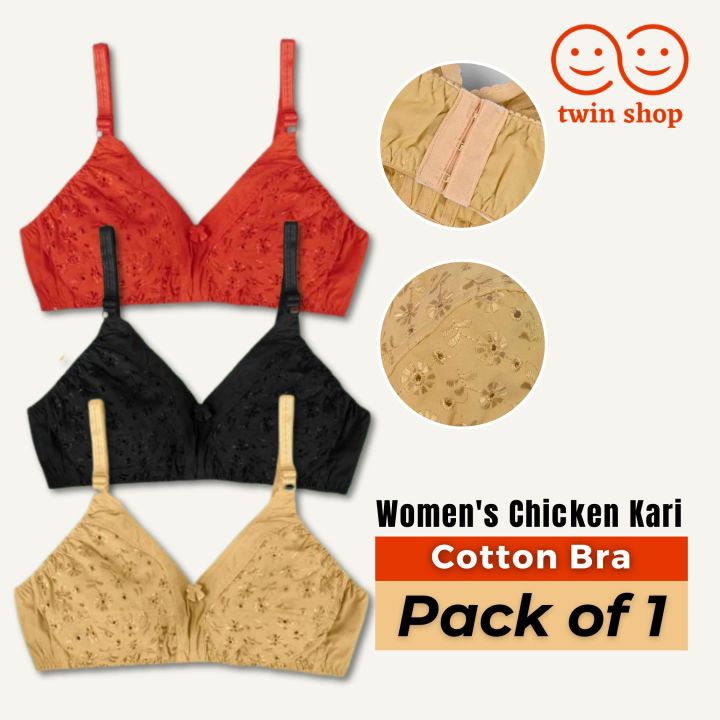 Twin Shop High Quality Cotton Chicken Kari Bra for Women Girls| New ...