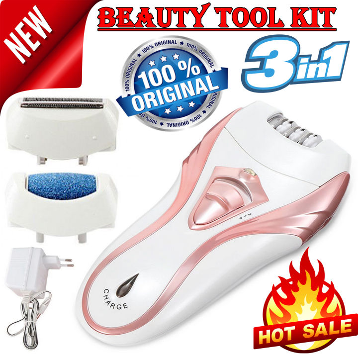 Original 3010 (3 in 1) Rechargeable Women Epilator & Shaver & Callus ...