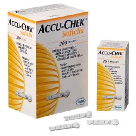 Accu Chek Softclix Needles | Accucheck Lancets Pack of 200 Pcs for Accu ...