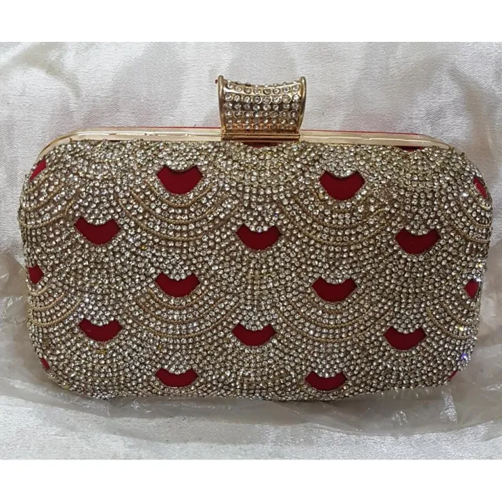 Fancy clutches || handle fancy clutch for Women ||metal frame wedding ...