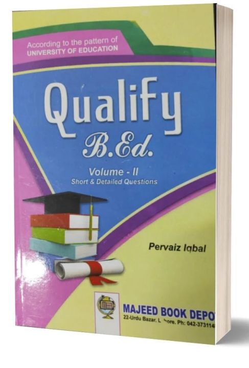 Qualify B.Ed. Volume-2 By Pervaiz Iqbal | Daraz.pk