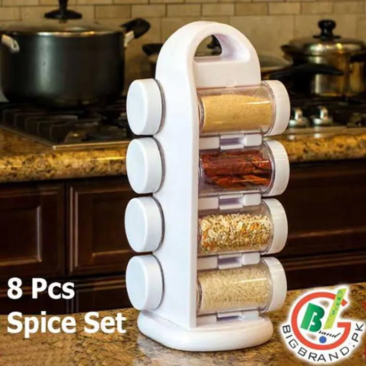 Portable Spice Rack, Spice Jars, Revolving Spice Rack Organizer Stand ...