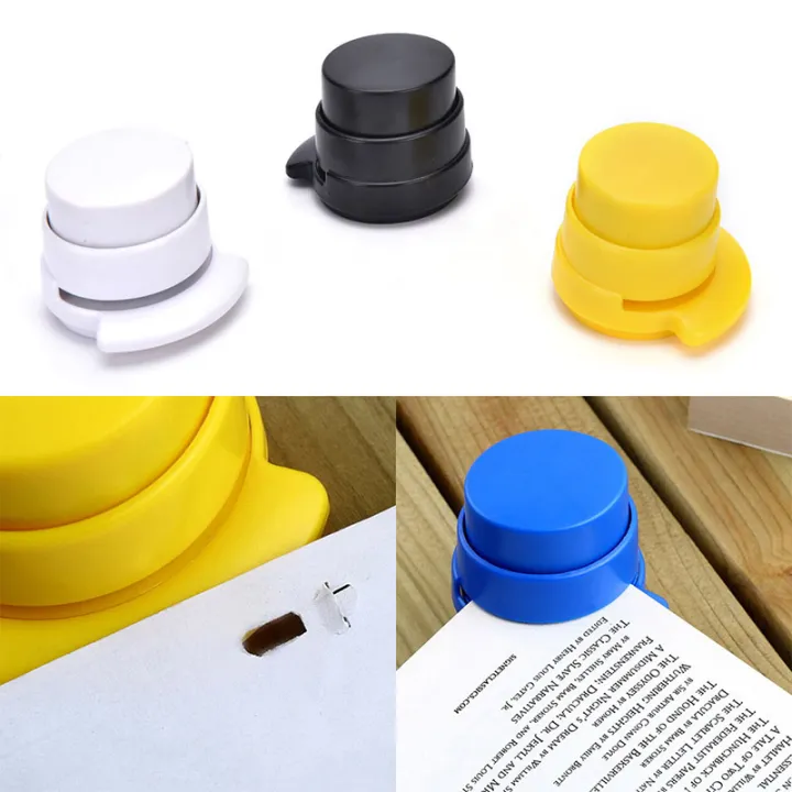1X Office Home Staple Free Stapleless Stapler Paper Binding Binder ...