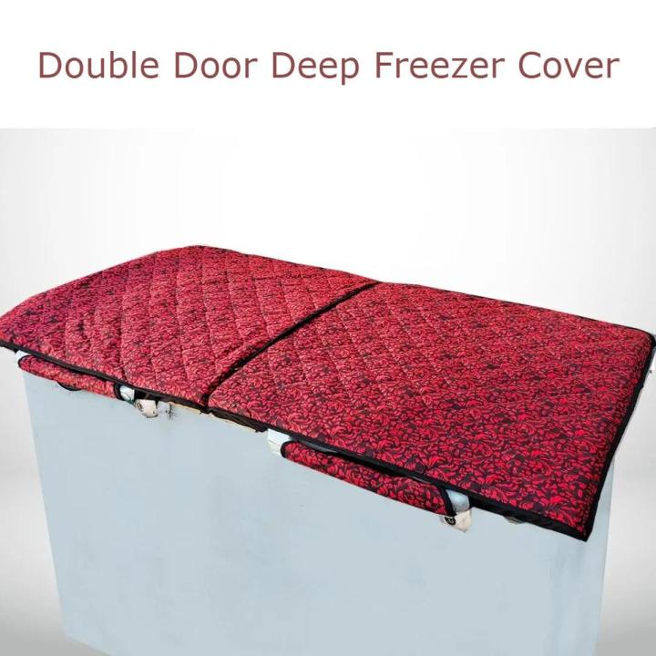 Double Door Deep Freezer Cover In Quilted Fabric | Daraz.pk