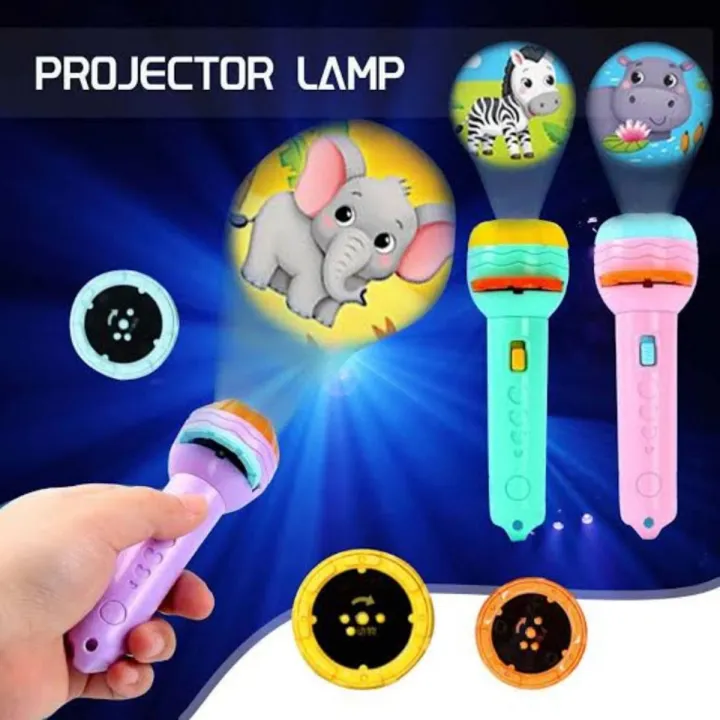 Baby Sleeping Story Book Flashlight Projector Torch Lamp Toy Early ...