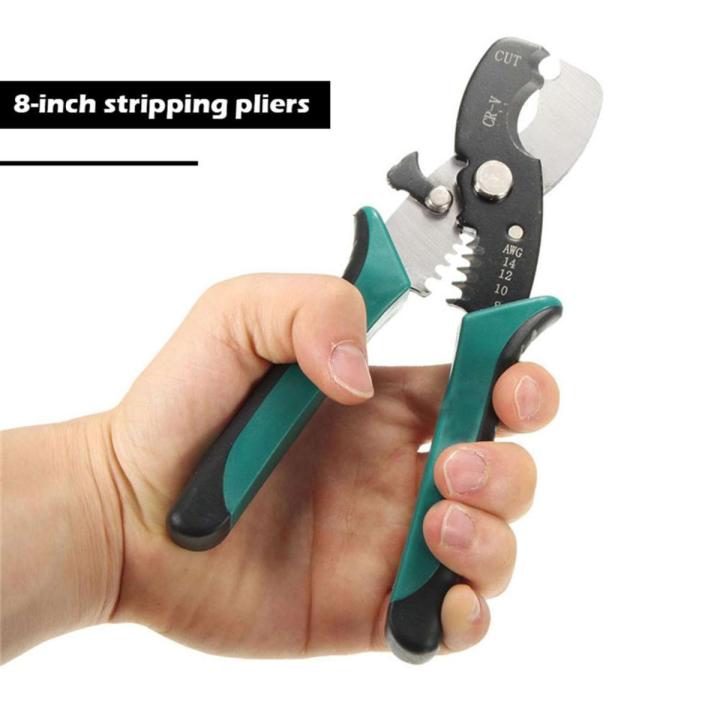 Cable Wire cutter Strippers Crimping Plier Peeled Pliers Insulation ...