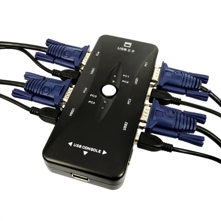 4 Port USB 2.0 KVM Switch Box Universal Adapter | Daraz.pk