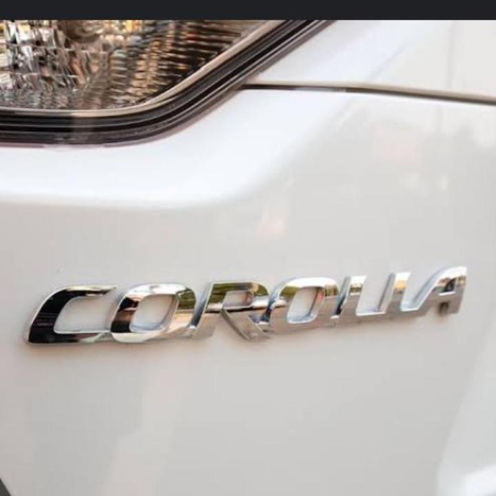COROLLA Rear Trunk Letters | Corolla Mono Symbols Plastic | Glossy ...