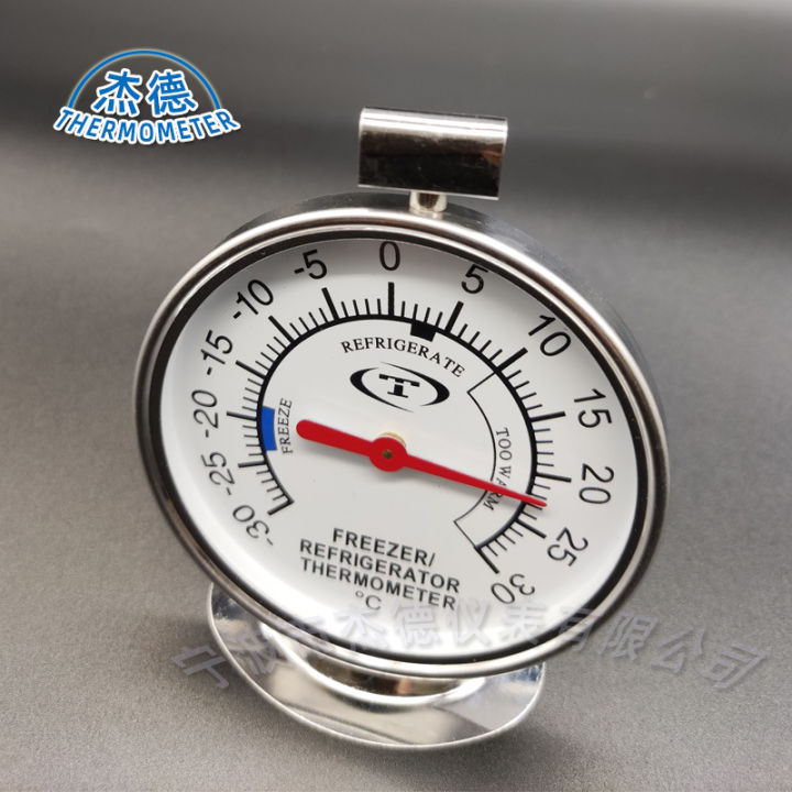 Stainless steel pointer refrigerator thermometer, freezer freezer, cold ...
