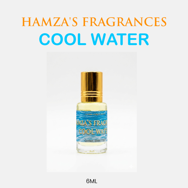 Cool Water Attar for Men – 6ml Long Lasting Concentrated Perfume Oil ...