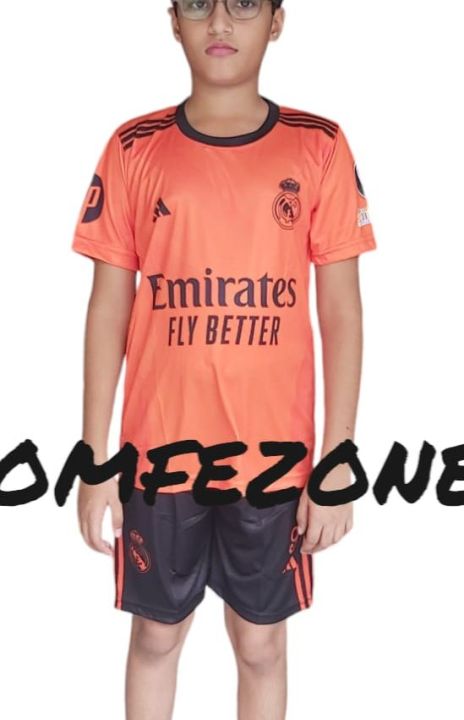 New real Mardrid Mbappe away kids soccer kit for kids thai dri-fit ...