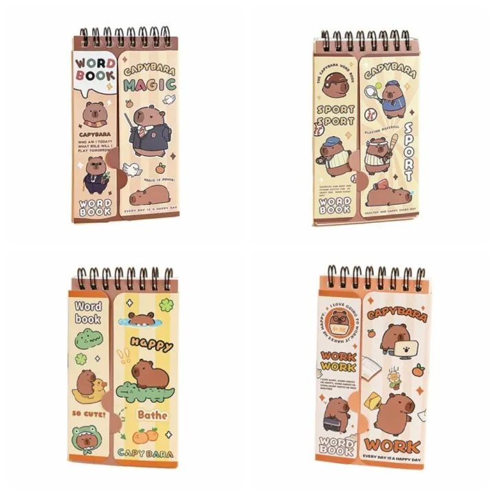 Cute Mini Capybara Planner Notebook Kawaii Spiral Student Stationery ...