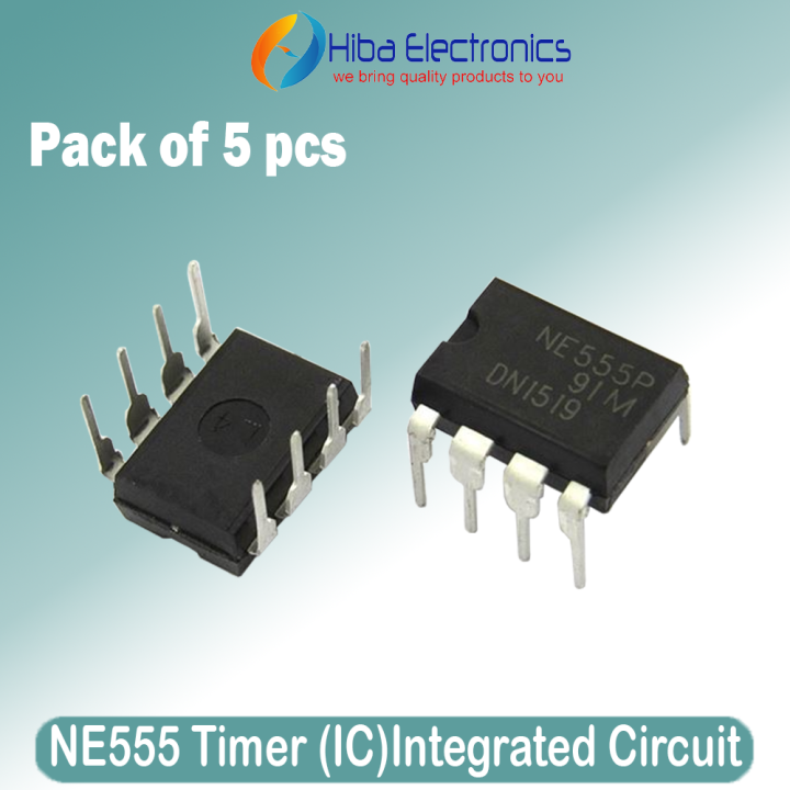 Pack of 5 pcs NE555 IC NE555 Integrated Circuit | Daraz.pk