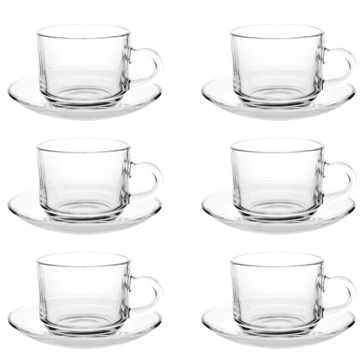 Premium Set of Cups and Saucer | Tea Cup Set with Saucer Set of 6 ...