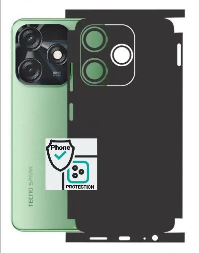TECNO Spark 10c FULL BACK 360 premium Protection Skin Wrap Full cover ...