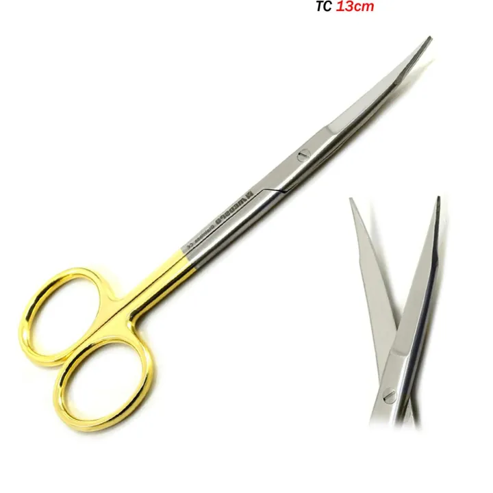 Premium Quality Surgical Goldman Fox Scissors Curved TC Dental Soft ...