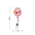 Student Easy To Pull Badge Holder Clips Cute Colors Name Card ...