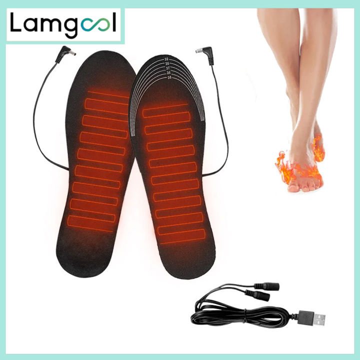 Motorcycle boots USB Heated Insole Heating Foot Pads Heating boots ...