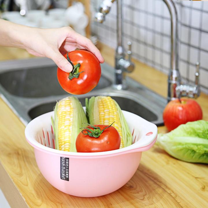 Zhenxing KS1263 double-layer water filter sieve (large) plastic sieve ...