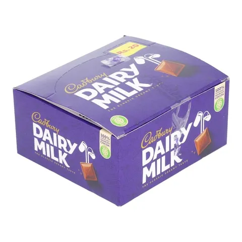 "Cadbury Dairy Milk Chocolate 🍫 5.2g (Pack of 24) FULL BOX| Bite-Sized ...