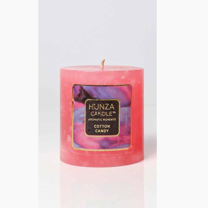 Pillar Scented Candle - Cotton Candy 3x3 | Daraz.pk
