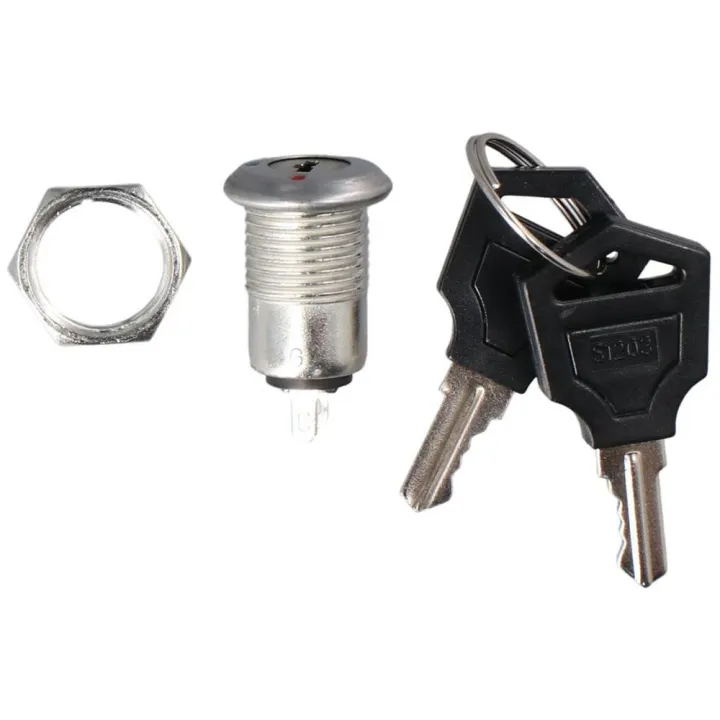 Durable Mouting Hole Size 11mm Keyswitch 0.4 On-Off Two Terminals ...