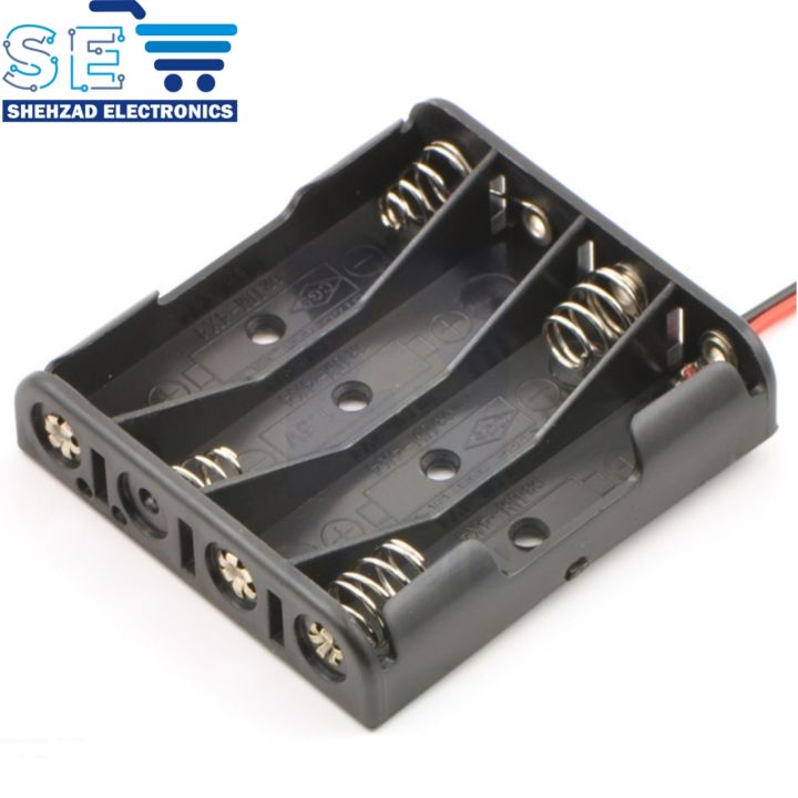 4 Cell 18650 Lithium ion Battery Case Holder Container With Wires ...