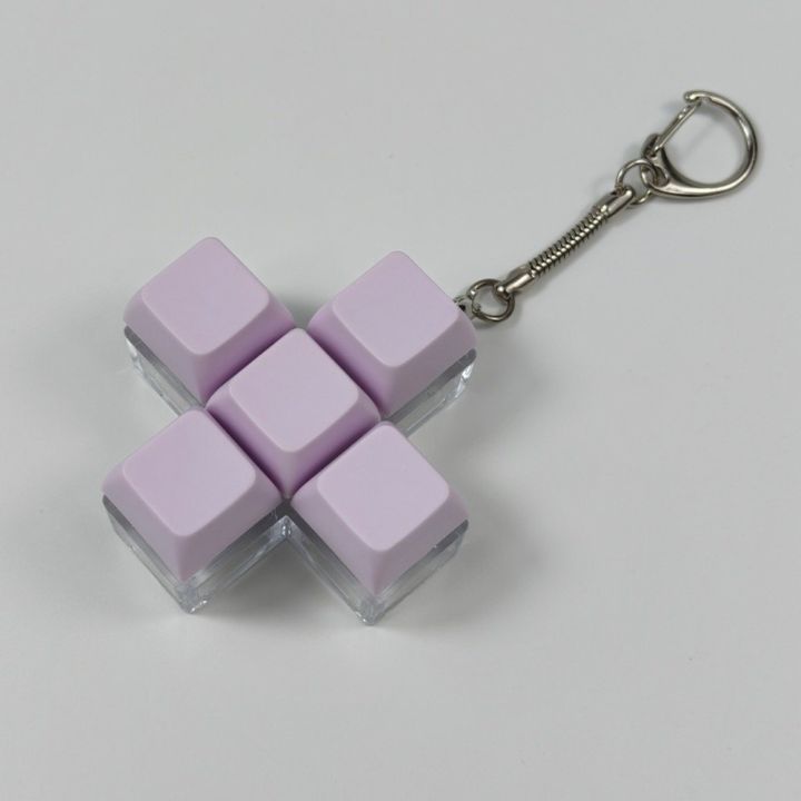 New 1/2/3/4/5 Keys Finger Keyboard Keycap Stress Relief Fidget Keychain ...