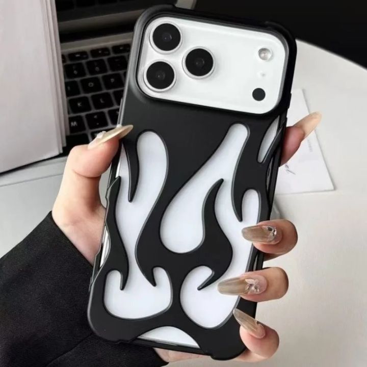 3D Flame Pattern Case for iPhone 17 Pro Max IPhone 17 Series – Stylish ...
